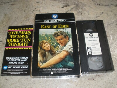 WCI HOME VIDEO EAST OF EDEN JULIE HARRIS JAMES DEAN 1976 VHS WITH ...