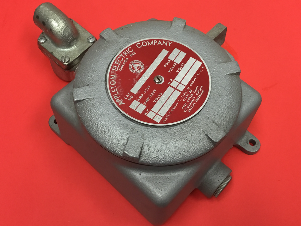 Appleton - P/N: GUSC75-4 5/96 - Explosion Proof Enclosure Switch ...