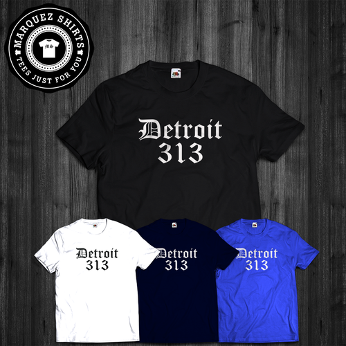 T Shirt Detroit 313 Michigan Mototown Hip Hop Made In Tee | eBay