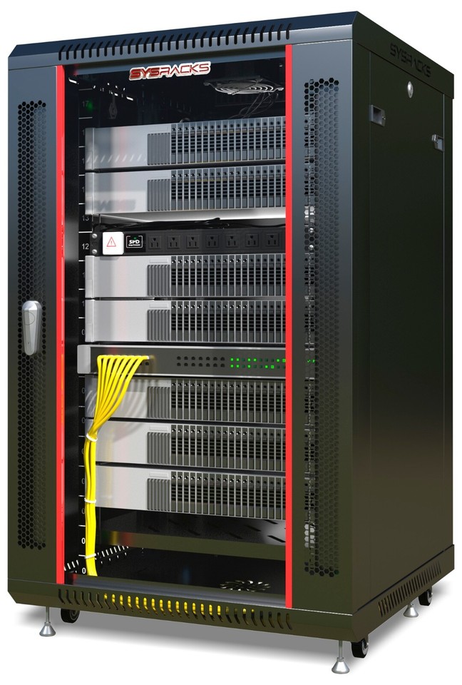 18U Sysracks Wall Mount IT Data Network Server Rack Cabinet Enclosure ...