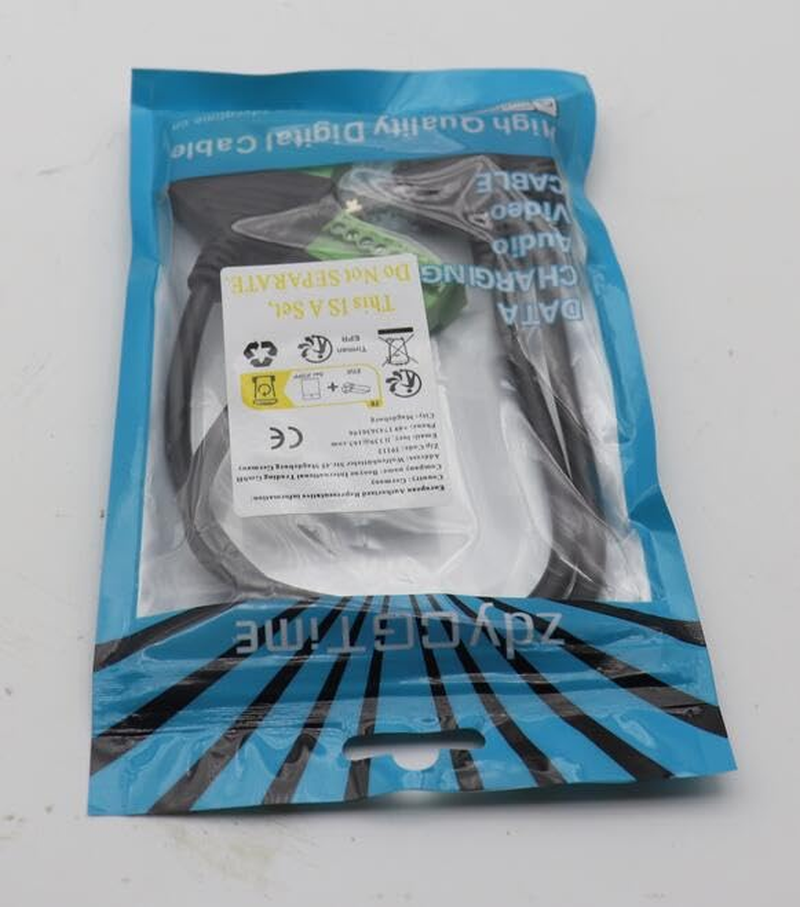 RJ45 Screw Terminal Adapter Cable,90 Degree (Up Bend) RJ45 Male to 8 ...