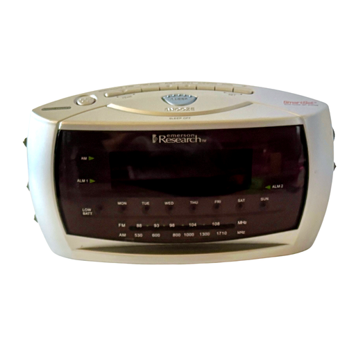 Emerson Research Alarm Clock AM/FM Radio | Model CK3020 | A+ Condition ...