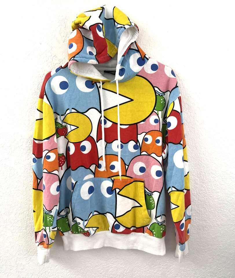 PAC-MAN Hoodie Hooded Sweatshirt Size S Ghosts Pacman Video Game | eBay