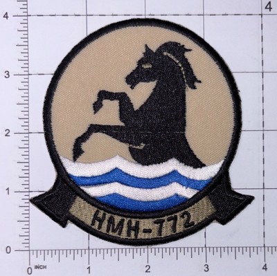 USMC HMH-772 Marine Heavy Helicopter Sq Patch Hook & Iron-On Repro New ...
