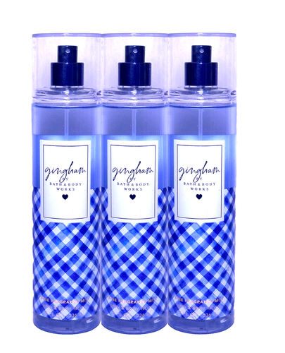 3 BATH & BODY WORKS GINGHAM FINE FRAGRANCE MIST BODY SPRAY 8 OZ NEW | eBay