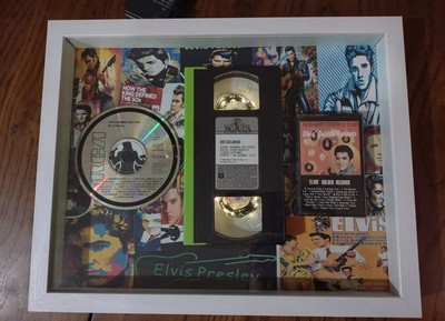 Elvis Presley Shadow Box, VHS Tape With Lights, Cassette Case And CD ...