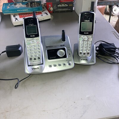 VTech Ia5870 5.8 GHz Two Handsets Single Line Cordless Phone | eBay