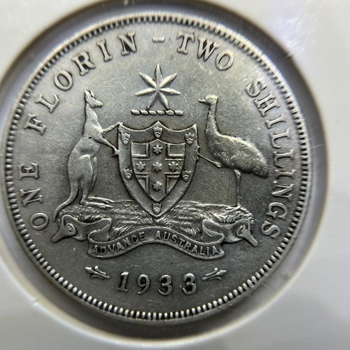 1933 Florin Coin - Very Fine - Scarce George V Silver Predecimal ...