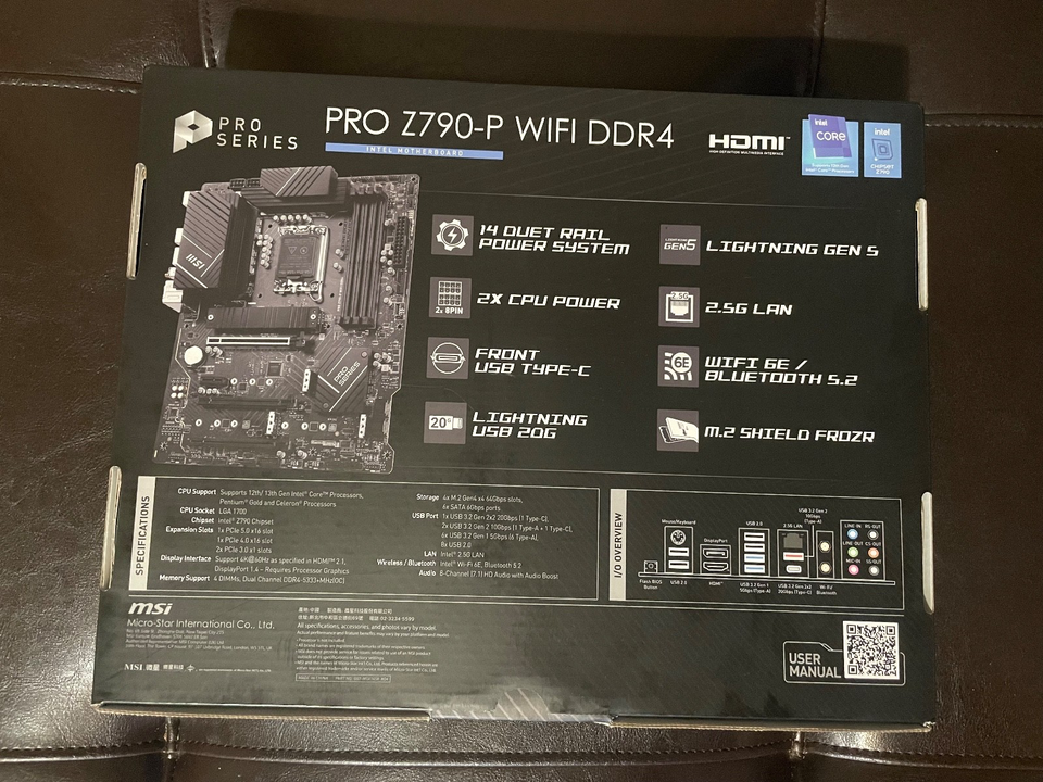 MSI PRO Z790-P WiFi LGA 1700 ATX Intel Motherboard | eBay