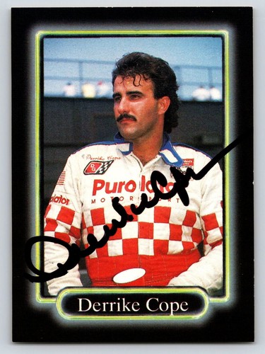Derrike Cope Signed Card NASCAR 1990 MAXX In Person Autograph | eBay