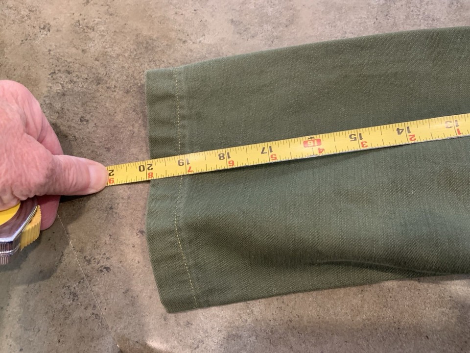 Vintage US Army OG-107 Long Sleeve Shirt W/Patches Sz S 50’s/60’s ...