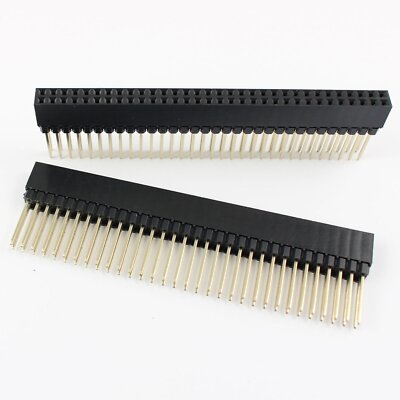 1Pcs 2.54mm Pitch 2x32 Pin 64 Pin Female Double Row Long Pin Header ...