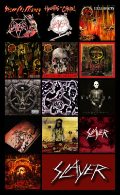 SLAYER album discography magnet (4.5" x 3.5") | eBay