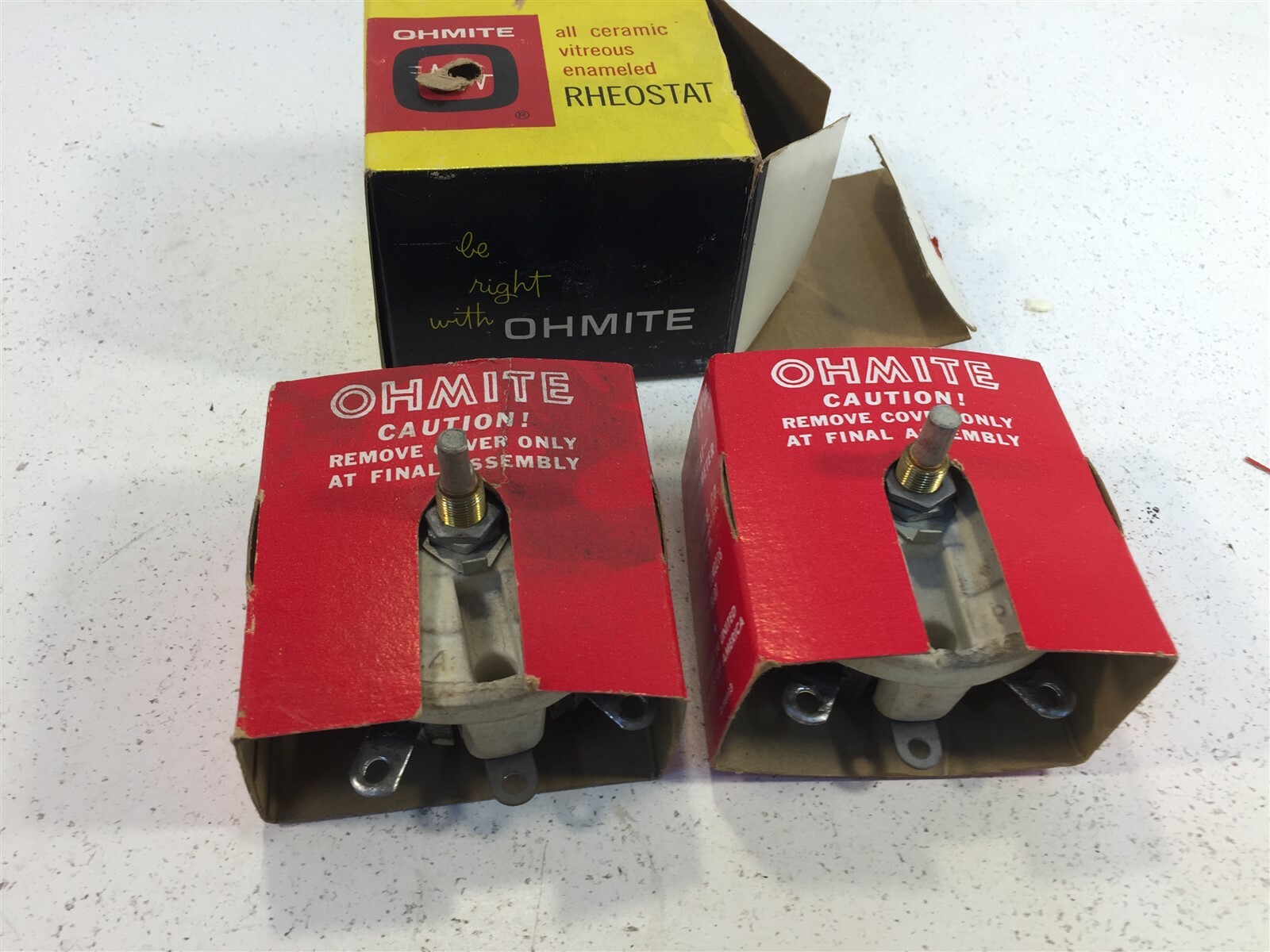 Vintage Ohmite Vitreous Enameled Rheostat 100W Model K Series A 0451 ...