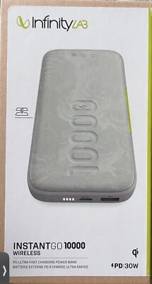Infinity LAB INSTANTGO 10000 Wireless PD Ultra-Fast Charging Power Bank ...