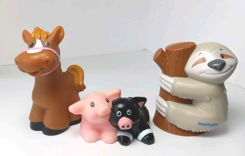 Mattel Little People Lot Of 3 Piglets Pony Sloth Vintage | eBay
