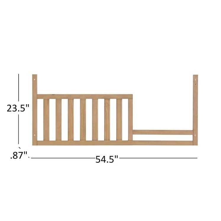 Soho Baby Everlee Crib to Toddler Bed Guard Rail Conversion Kit, Honey ...