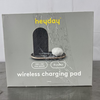 Heyday™ Qi 2-in-1 Wireless Charger - Night Gray Item Return | eBay