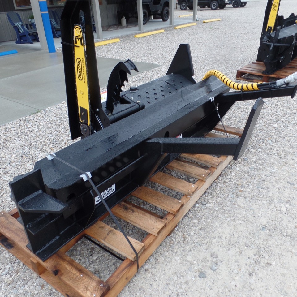 Firewood wood log Processor Attachment Bobcat CAT Deere Gehl Skid Steer ...