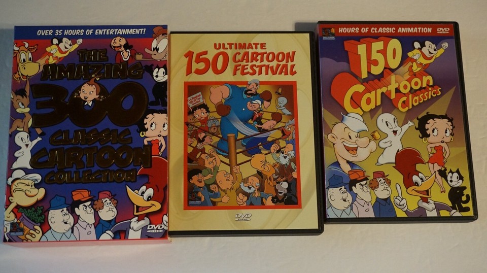 The Amazing 300 Classic Cartoon Collection (DVD, 2008, 6-Disc Set) Mint ...