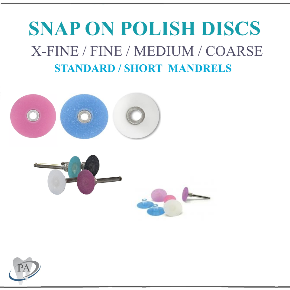 Dental SNAP ON POLISH DISCS - Contouring and Polishing System, Mandrels ...