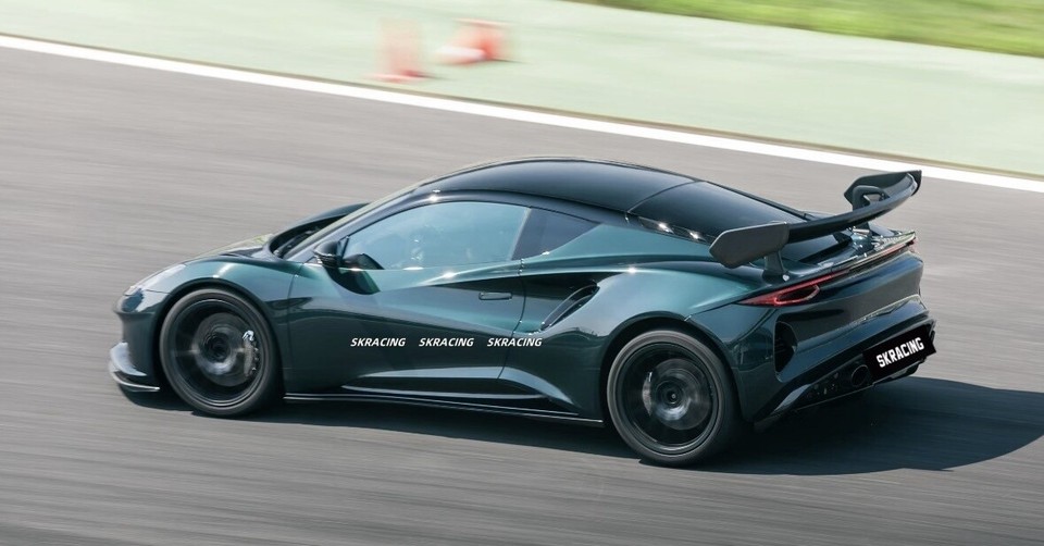 For 2023-2024 Lotus Emira Dry Carbon Fiber GT4 Style Rear Trunk Lip ...