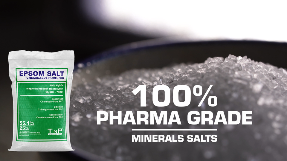 Epsom Bath Salts 25KG Pharmaceutical Grade Magnesium Sulphate Finest ...