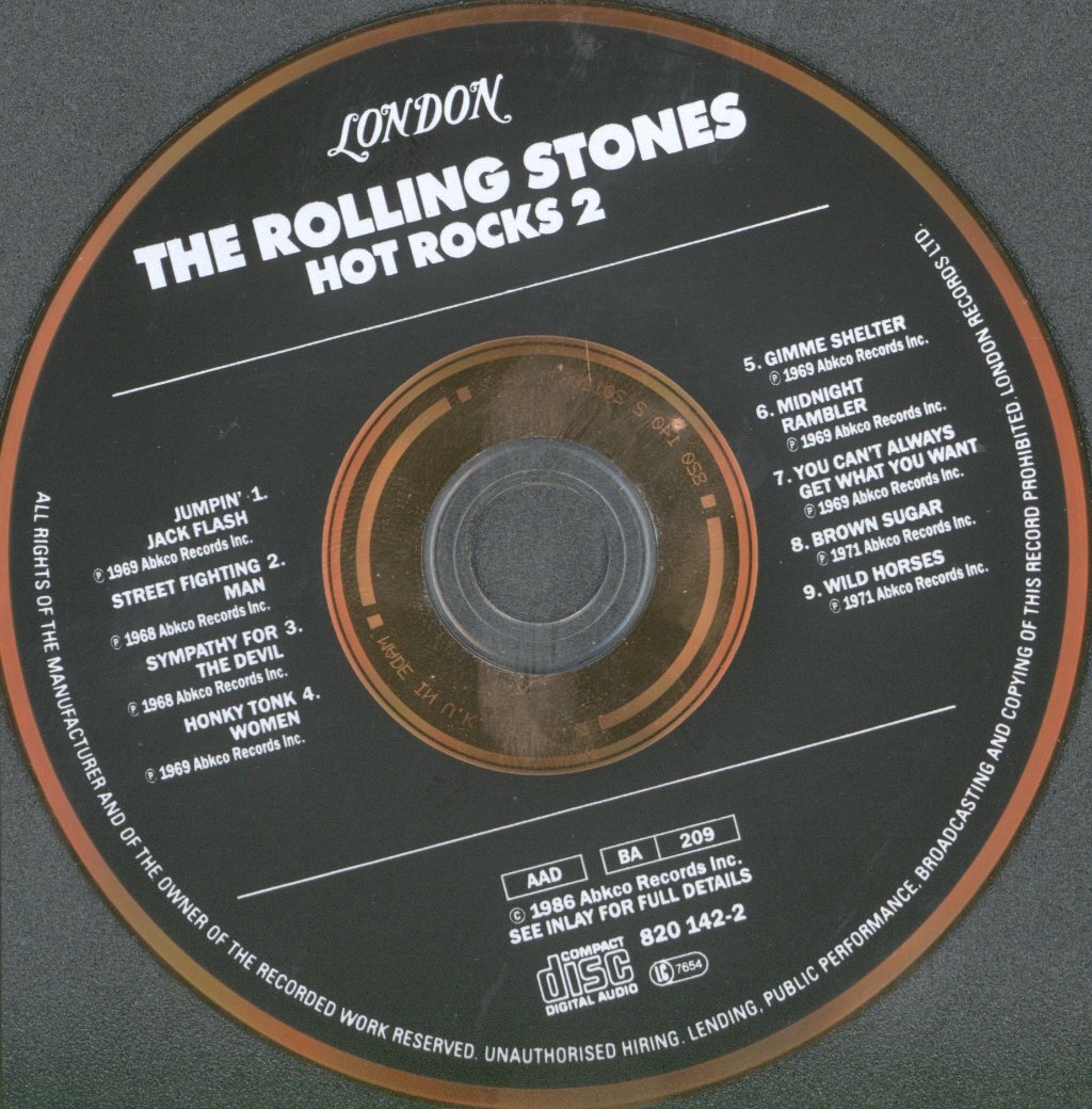 Rolling Stones Hot Rocks 64-71 CD UK London 1990 2 disc set in thick ...