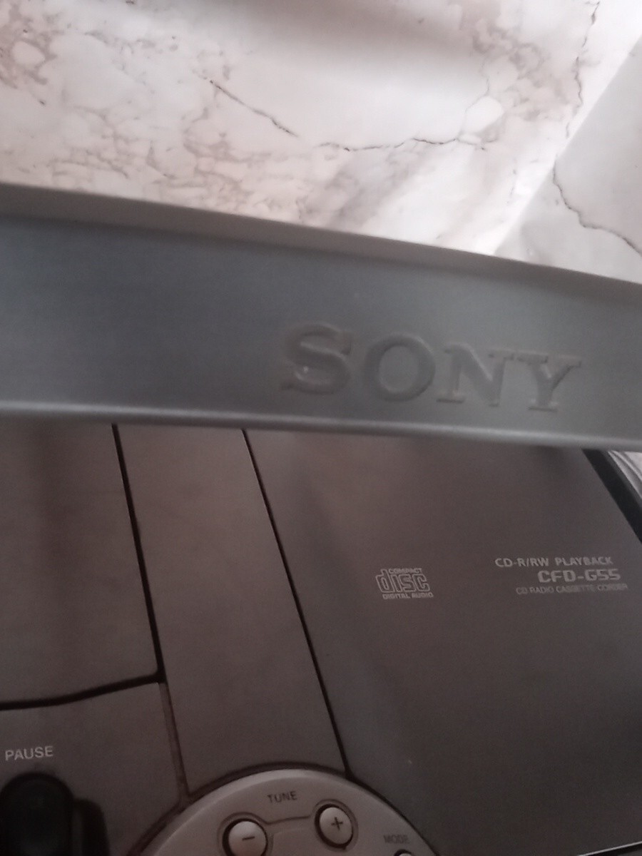 Sony CFD-G55 Cassette CD Player AM/FM Radio Boombox PowerDriveWoofer ...