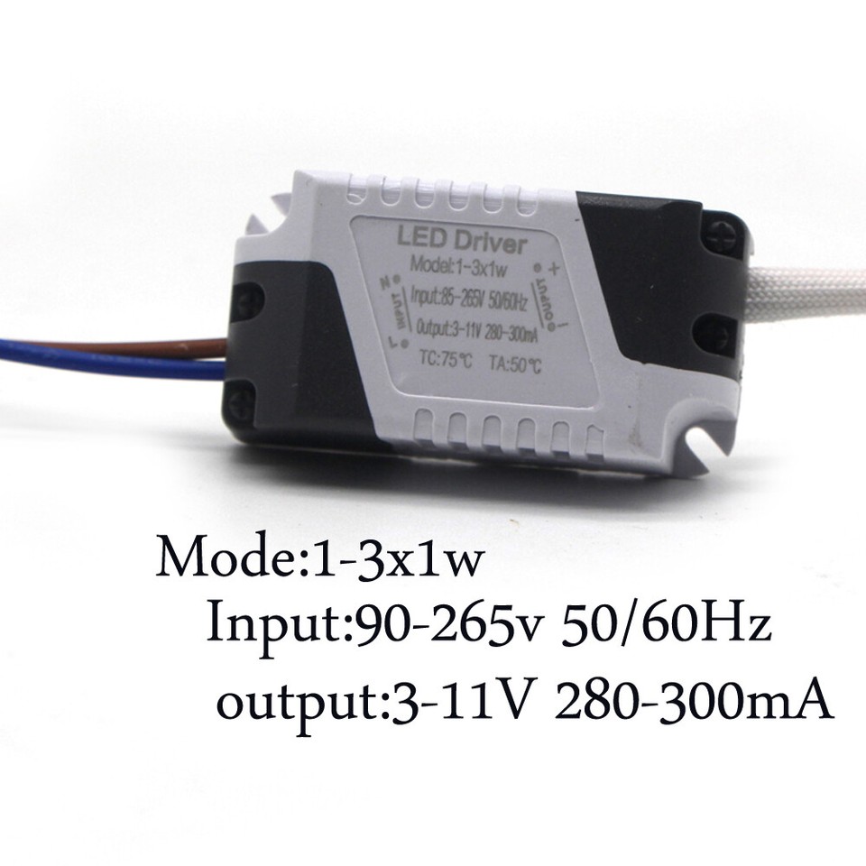 3W-36W 300mA LED Panel Driver Ceiling Light DIY Transformer Power ...