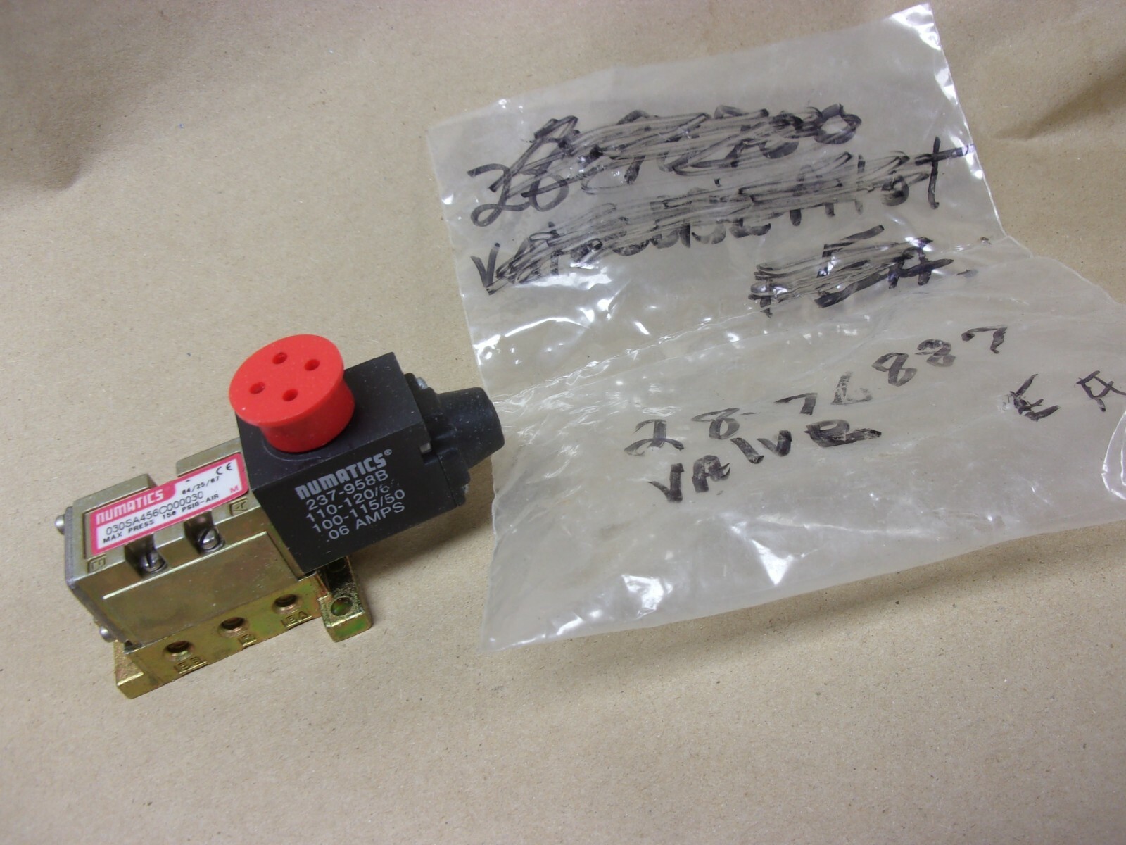 Numatics Micro Mini Pneumatic Air Control Spool Solenoid Valve 150psi ...