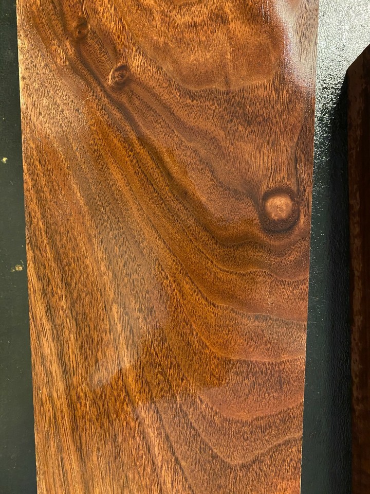 Fiddleback Claro Walnut Shot Gun Stock Blank w/ Forend - Air Dried 20 ...