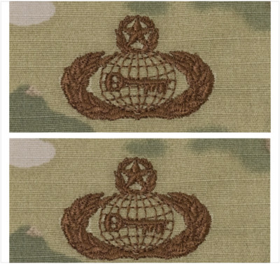 GENUINE U.S. AIR FORCE EMBROIDERED BADGE: INTELLIGENCE: MASTER ...