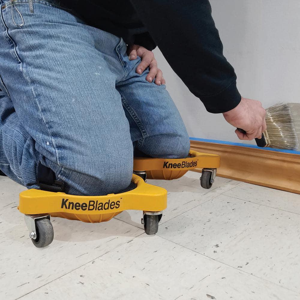 Roller Knee Pad Pair Rolling Wheeled Pads Work Construction Easy ...