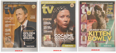 TV Weekly magazine issues from 2018. Rare and nice covers of current TV ...