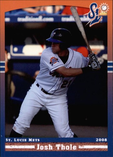2008 St. Lucie Mets Grandstand #11 Josh Thole Breese Illinois IL ...