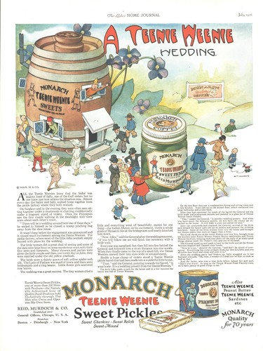 1926 Monarch Pickles Vintage Print Ad Teenie Weenie Comic Wedding ...