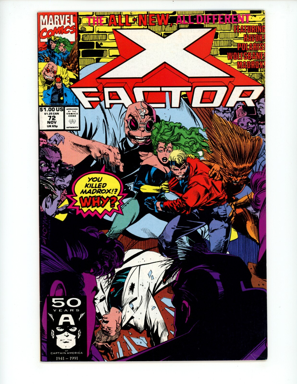 X-Factor #72 Comic Book 1991 VF- Peter David Larry Stroman Marvel | eBay