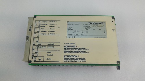 SCHROFF MAX 124 13100105 POWER SUPPLY FERAG | eBay