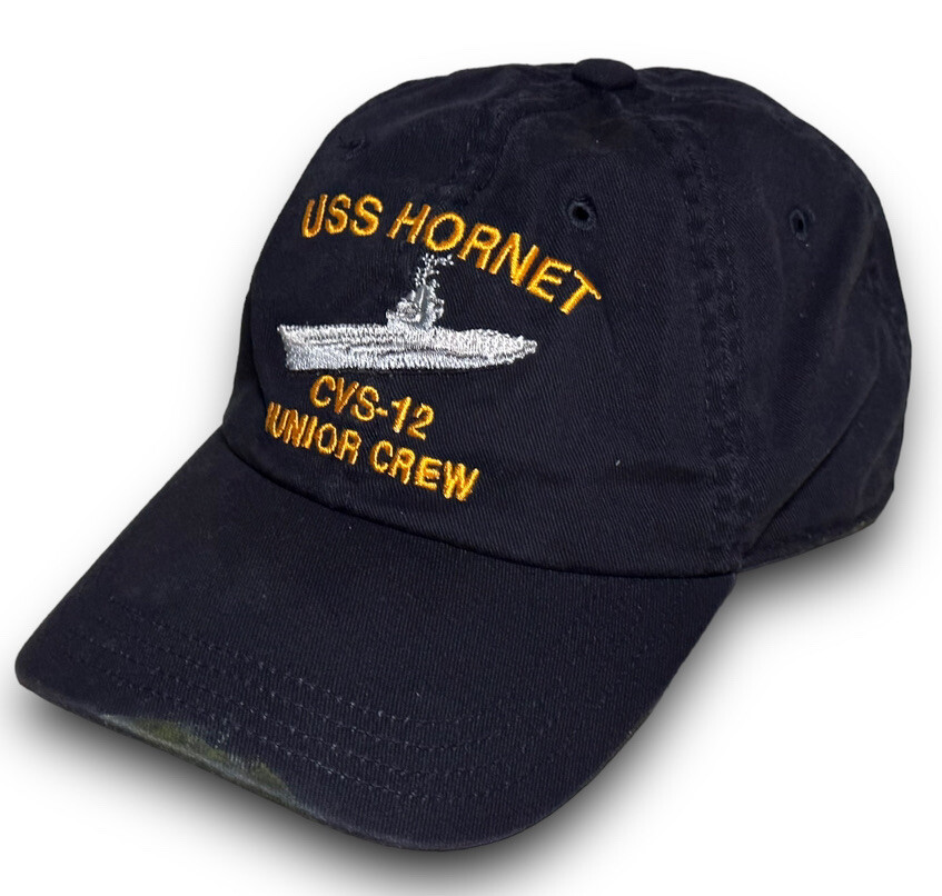 USS HORNET CVS-12 Junior Crew US Navy Adjustable Ball Cap West Coast ...