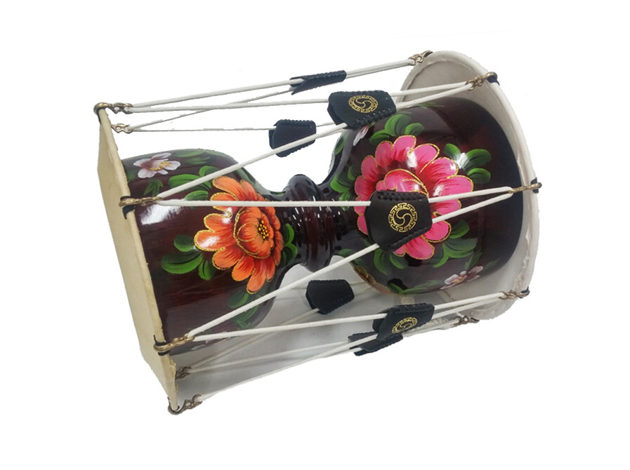 HOURGLASS-SHAPED KOREAN FLOWER DRUM "CHANGGO" or "JANGGU" _ 1JA 7CHI ...