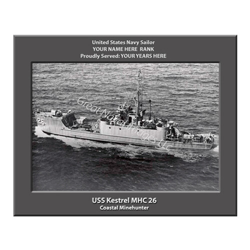 USS Kestrel MHC-26 Personalized Canvas Ship Photo Print Navy | eBay