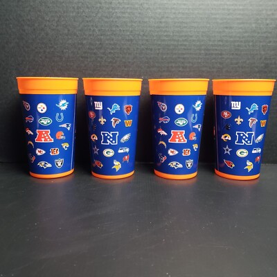 Little Caesars NFL AFC NFC Plastic Cups - SET of 4 | eBay