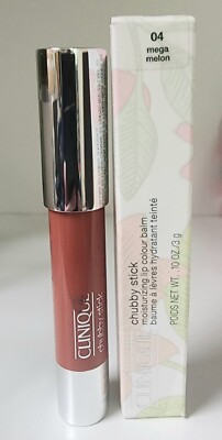 CLINIQUE Chubby Stick Moisturizing Lip Color Balm *04 MEGA MELON*/Full ...