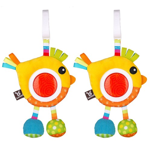 2PK Benbat Dazzle Rattle Bird Baby/Infant 0m+ Hanging Educational ...