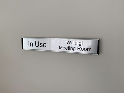 Office Door Sign - Sliding In/Out 300mm x 35mm | eBay