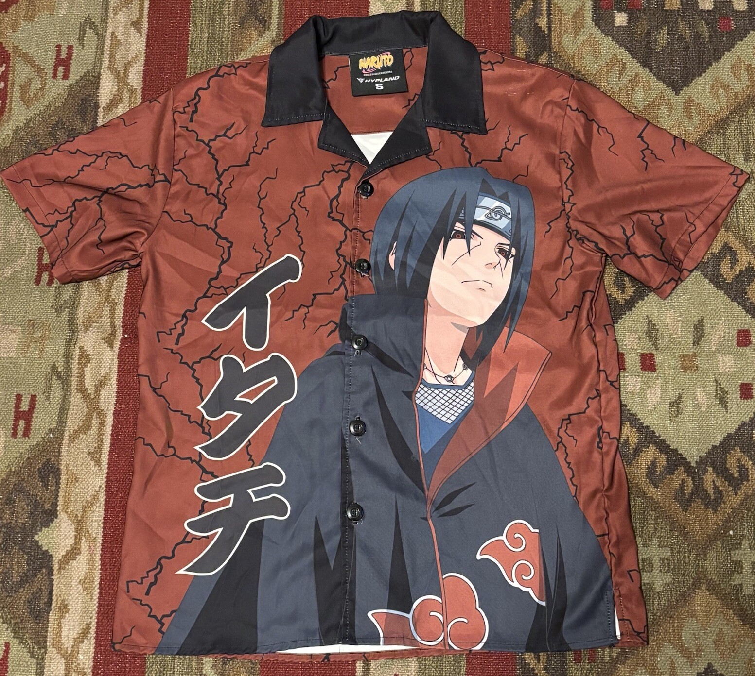 Vintage Y2K Naruto Hypland Itachi Uchiha Allover Prin… - Gem
