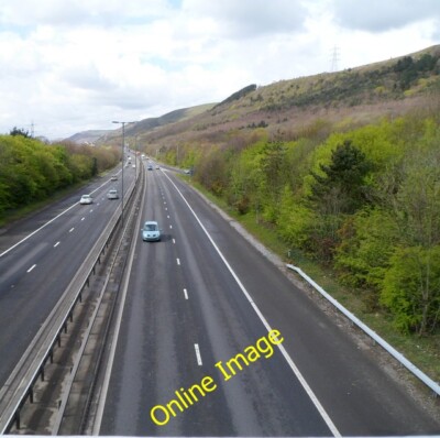 Photo 6x4 M4 motorway heads away from junction 38 towards Margam ...