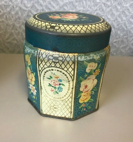 Vintage Scribbans-Kemp Bakeries Tea Tin Original Advertising Biscuit ...