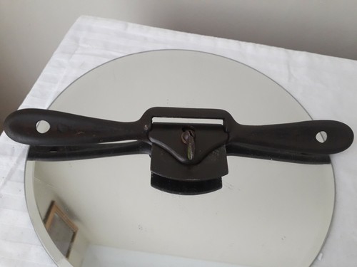 Two handled vintage / Antique spoke plane woodworking embossed S on one ...
